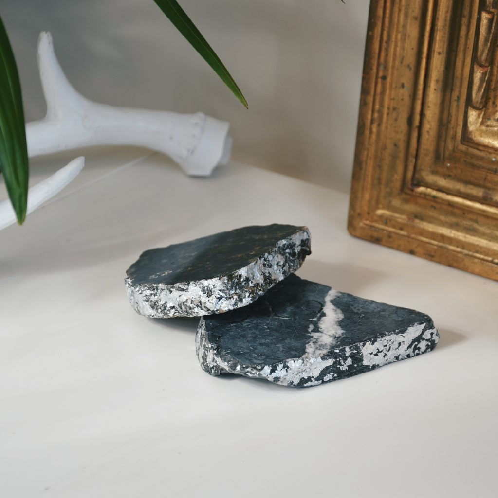 GILDED MARBLE COASTERS - Couturing.com