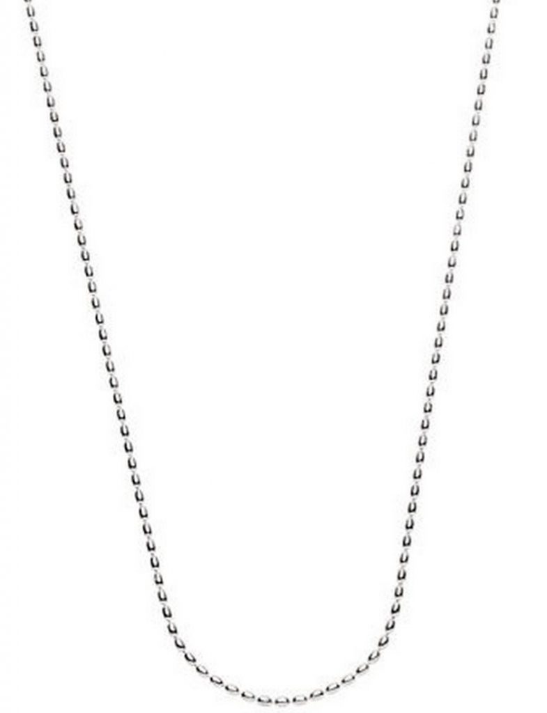 Emma & Roe Sterling Silver 100cm 40 Rice Chain - Couturing.com